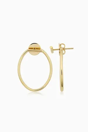 ORADINA 14k Roundabout Ear Jackets