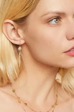 ORADINA 14k Naples Drop Earrings
