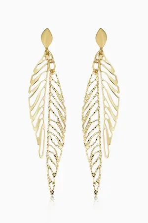 ORADINA 14k Dante Drop Earrings