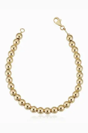 ORADINA 14k Ball Chain Bracelet - Yellow Gold