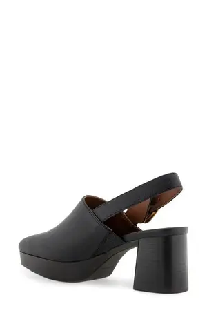 Aerosoles Sumari Leather Clogs - Black Leather