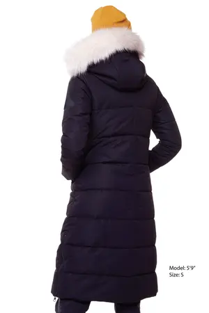 ALPINE NORTH Kluane Vegan Down Ultra Long Winter Parka - Black