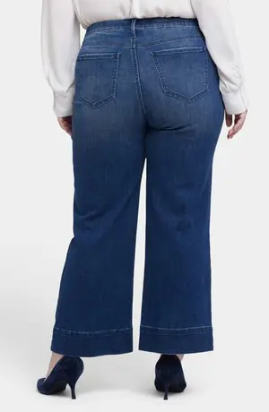 NYDJ Teresa Ankle Wide Leg Jeans - Moonlight