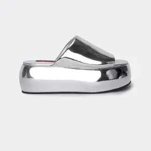 SIMONMILLER Cloudy Platform Sandal In Silver - Silver