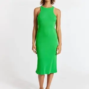 AMO Muscle Tank Dress In Grass - Grass