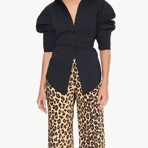 SIMONMILLER Loch Button Up In Black - Black