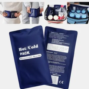 VIGOR Cold Hot Pack Soft Cloth Ice Gel Packs - Purple