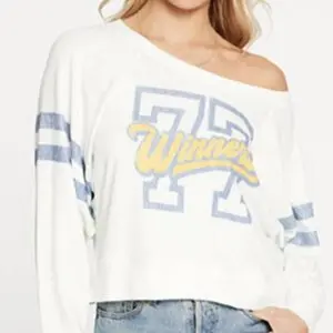 Chaser Love Knit Cropped Long Sleeve Drop Shoulder Batwing Pullover - Salt