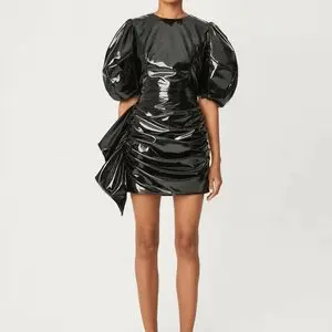 Rhode Pia Dress In Black - Black