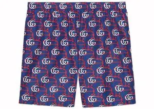 Gucci Gg Anchor Print Swim Shorts