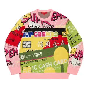 Supreme Credit Cards Sweater - Pink