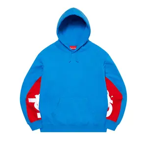 Supreme Cropped Panels Hooded Sweatshirt - Blue
