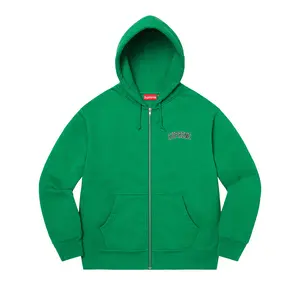 Supreme Zip Up Hooded Sweatshirt - Green