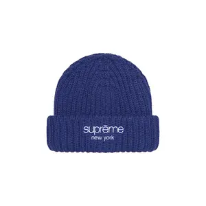 Supreme Ribbed Beanie - Blue