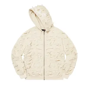 Supreme X Griffin Zip Up Hooded Sweatshirt - Cream