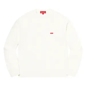 Supreme Tonal Checkerboard Small Box Sweater - White