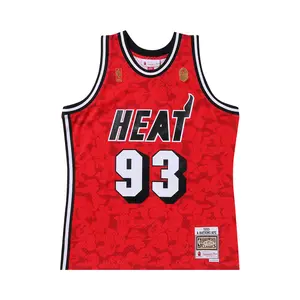 A BATHING APE X Mitchell & Ness Miami Heat Jersey - Red
