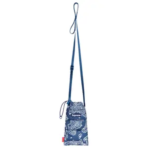 Supreme Puffer Neck Pouch Paisley - Blue