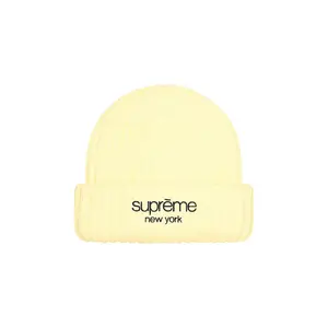 Supreme Ribbed Beanie - Cream