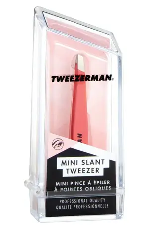 TWEEZERMAN Geranium Mini Slant Tweezer - Pink