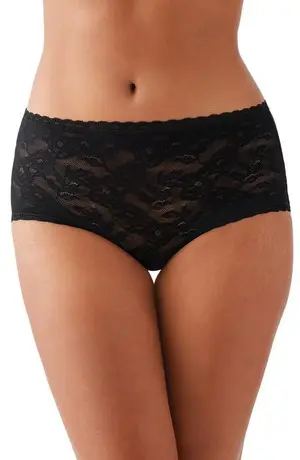 Wacoal High Profile Lace Briefs Black
