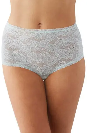 Wacoal High Profile Lace Briefs Pastel Blue