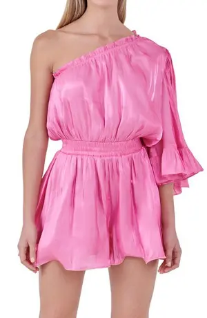 Endless Rose One-shoulder Romper