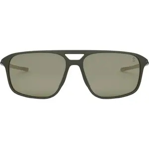 Tag Heuer Vingt Sept 59mm Sunglasses - Matte Dark Green/green Polar