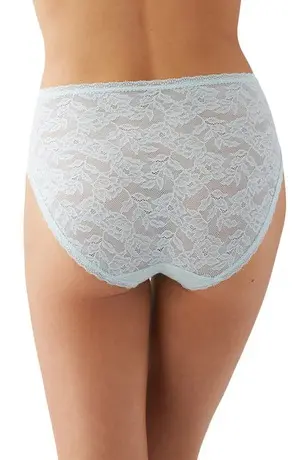 Wacoal High Profile Lace High Cut Briefs - Pastel Blue