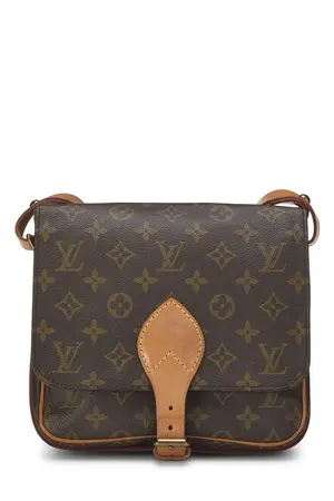 LOUIS VUITTON Monogram Canvas Cartouchiere Bag - Brown