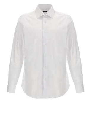 BARBA NAPOLI Poplin Shirt - White