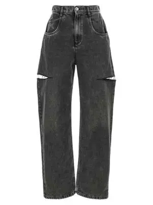 MAISON MARGIELA Cut-out Straight Leg Jeans