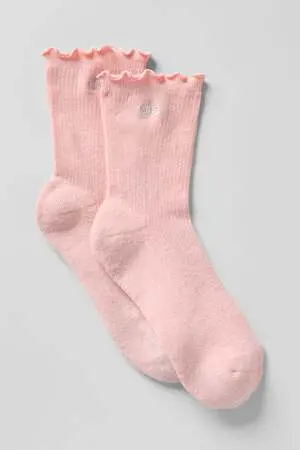 Alo Yoga Lettuce Edge Trim Socks - Pink Quartz
