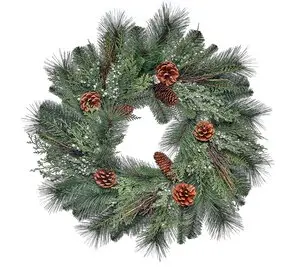 VALERIE PARR HILL 24' Juniper Wreath Valerie - One-color
