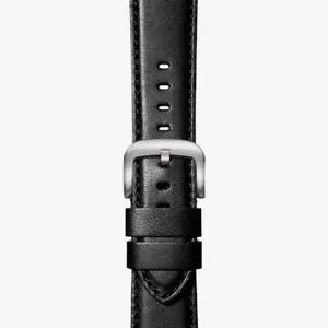Shinola 38mm Leather Apple Watch Strap - Black
