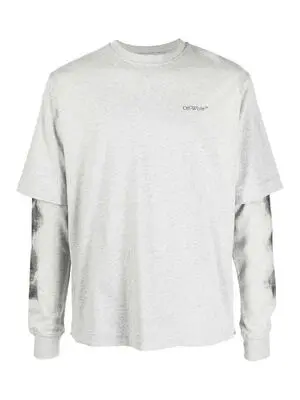 Grey Off White Shirt