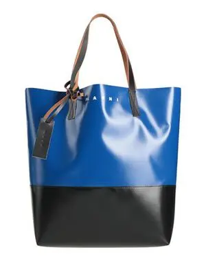 Marni MARNI Two-Tone Shopper Bag Navy Blue