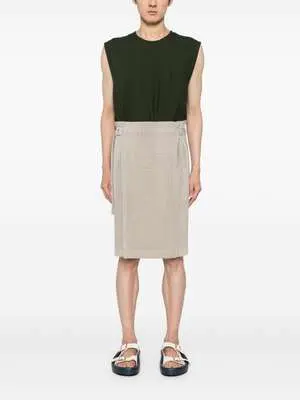 Issey Miyake Light Mesh Pleated Skirt