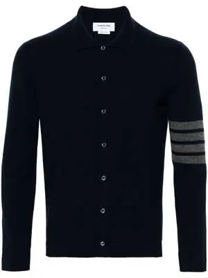 Thom Browne 4-bar Stripe Cashmere Cardigan - Blue