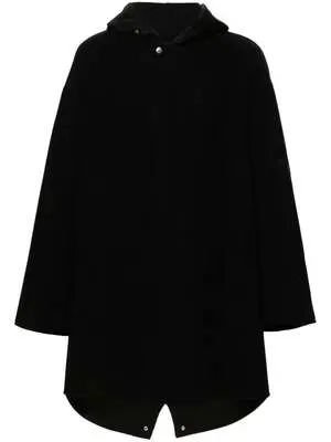 JIL SANDER Logo-jacquard Virgin Wool Coat