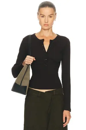 Citizens Of Humanity Citizens Of Humanity Varra Henley Chocolate