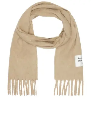 Acne Studios Acne Studios Viper Scarf In Beige Camel Beige
