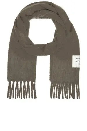 Acne Studios Acne Studios Viper Scarf In Beige Grey