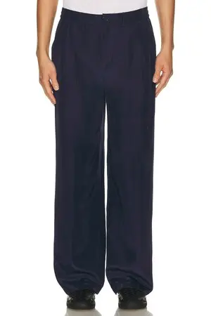Simkhai Clyde Cinch Waist Pleated Trouser - Midnight