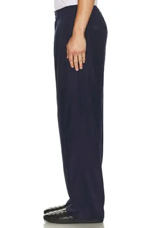 Simkhai Clyde Cinch Waist Pleated Trouser - Midnight