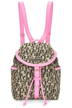 Acne Studios Mini Monogram Backpack - Beige & Pink