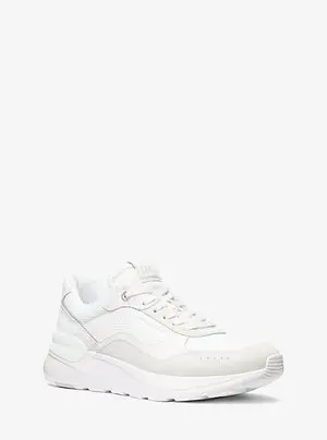 Michael Kors Trevor Mixed-media Trainer - White
