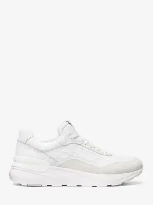Michael Kors Trevor Mixed-media Trainer - White