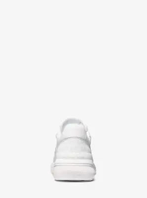 Michael Kors Trevor Mixed-media Trainer - White