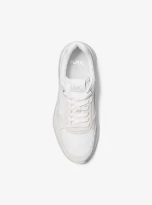 Michael Kors Trevor Mixed-media Trainer - White